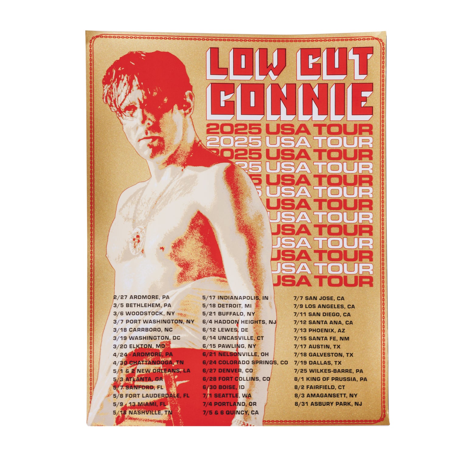 2025 North American Tour Poster – Low Cut Connie